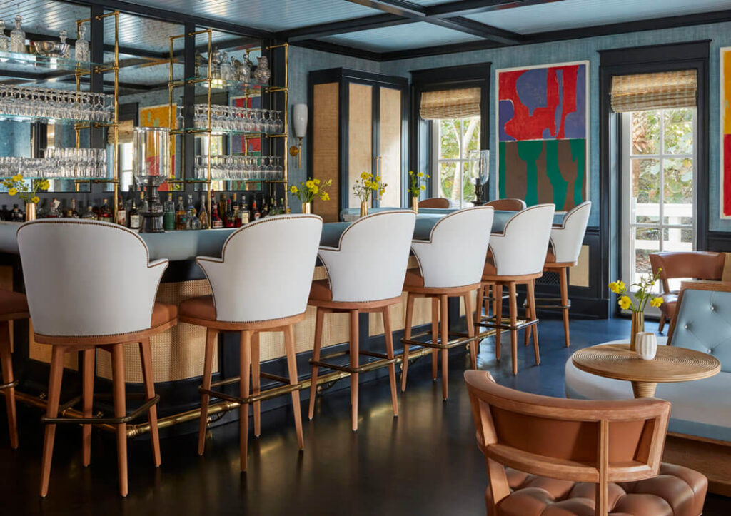 Angelo Bar Stool - William haines designs Angelo Chair