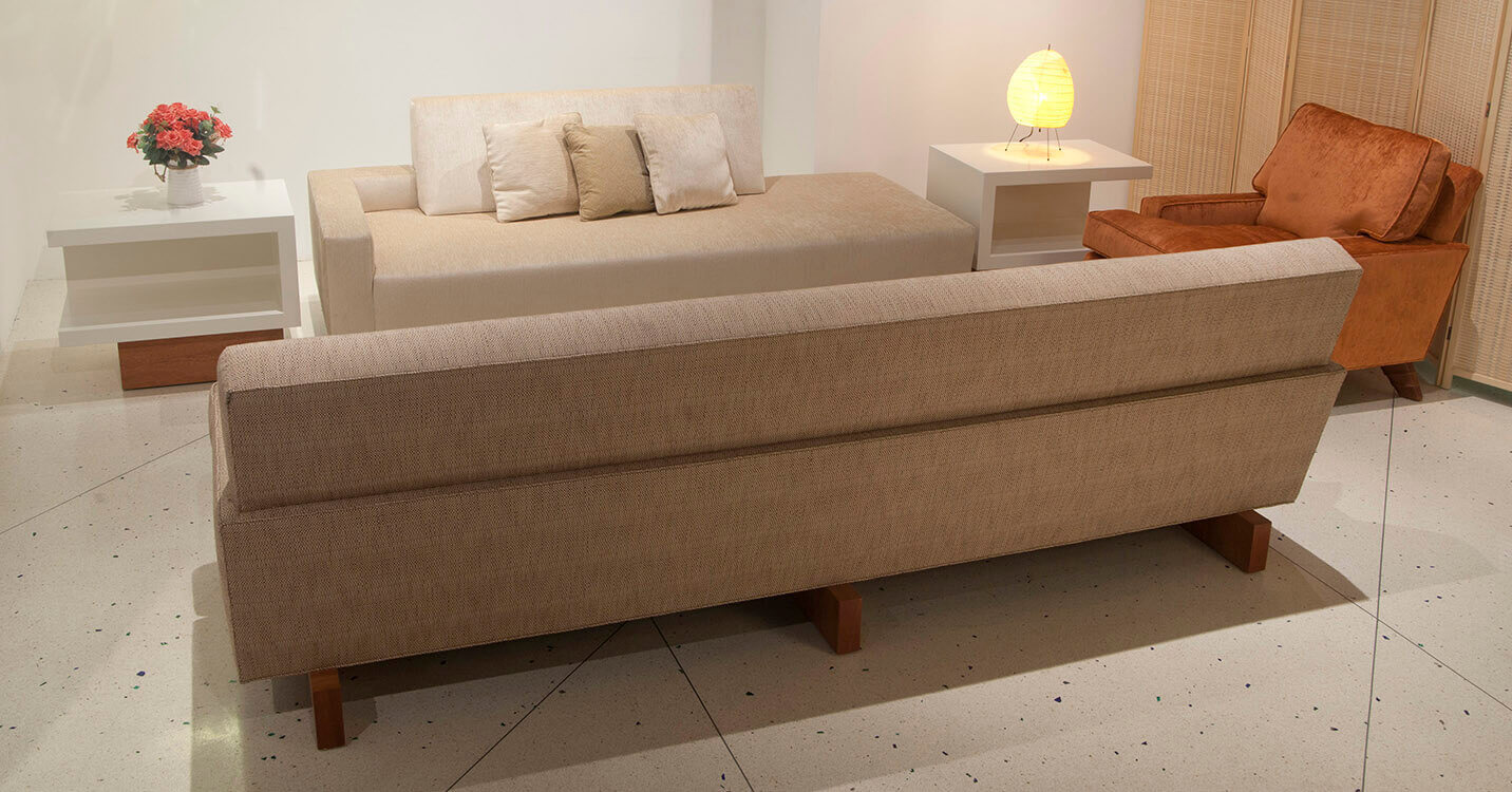 Ledge Back Seniah Sofa - William Haines Designs