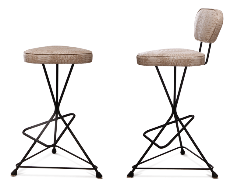 Malibu Bar Stool - William haines designs Angelo Chair